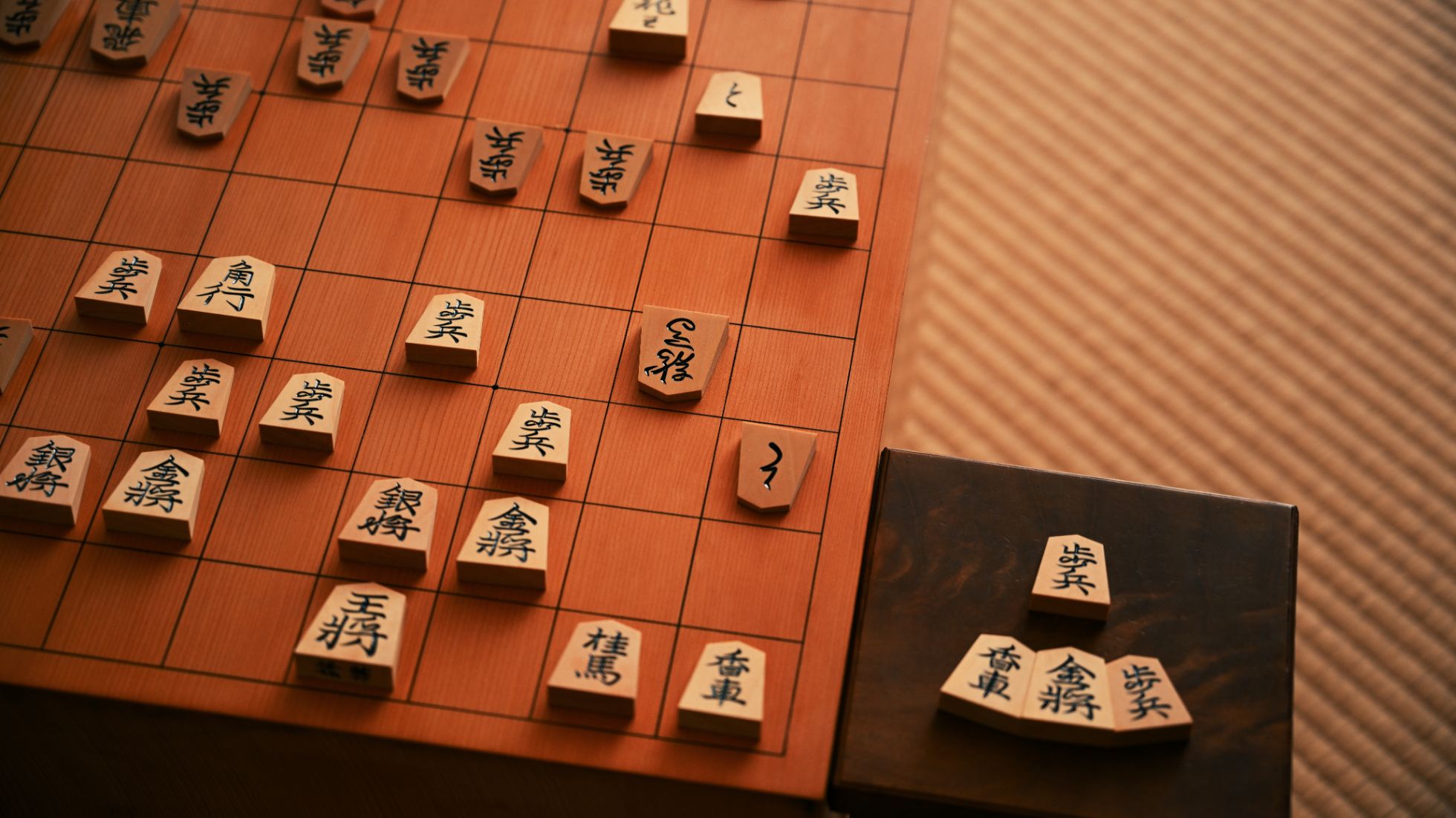 Maple, plastic, and other Shogi pieces – kurokigoishiten