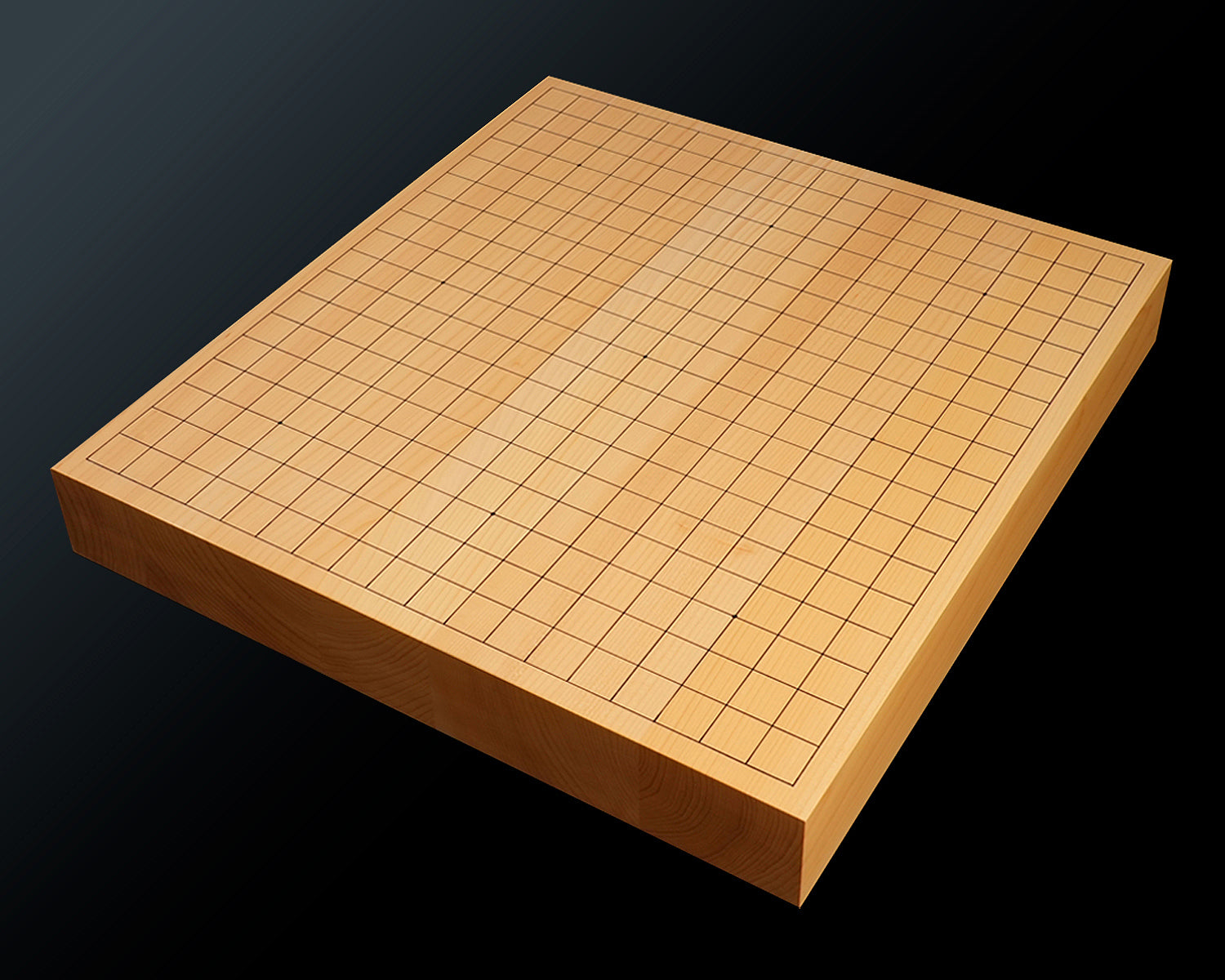 Hyuga-kaya Table Go Board Masame 1.9-Sun (about 60mm thick) 5-piece co ...