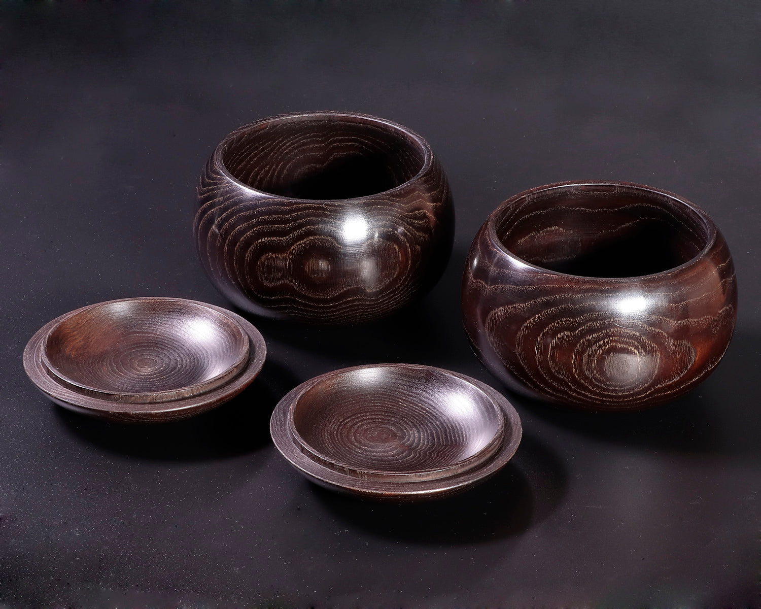 Kuri [chestnut] Go Bowls For 22 - 30 size Go stones GK-KRI-SB307-30-01 ...