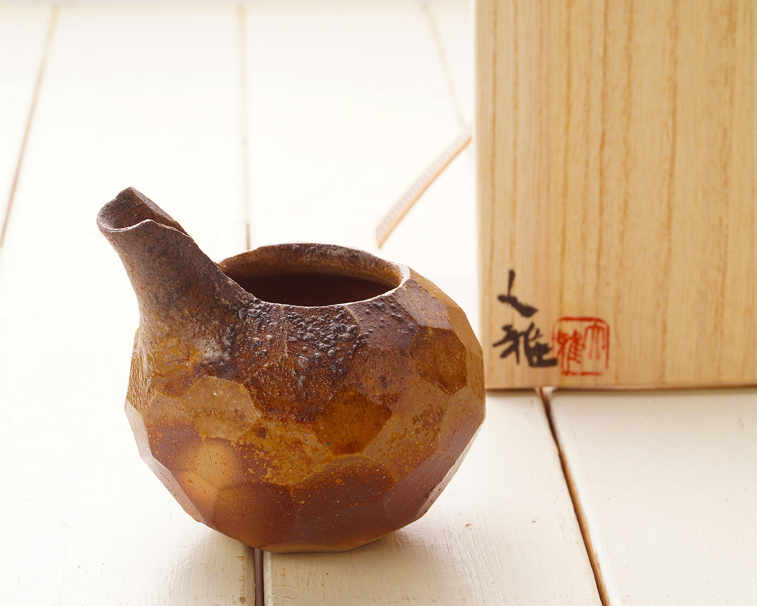 Bizen Pottery Artist "森 大雅 / Taiga Mori" made "Hatsuri Maru-Katakuchi ...