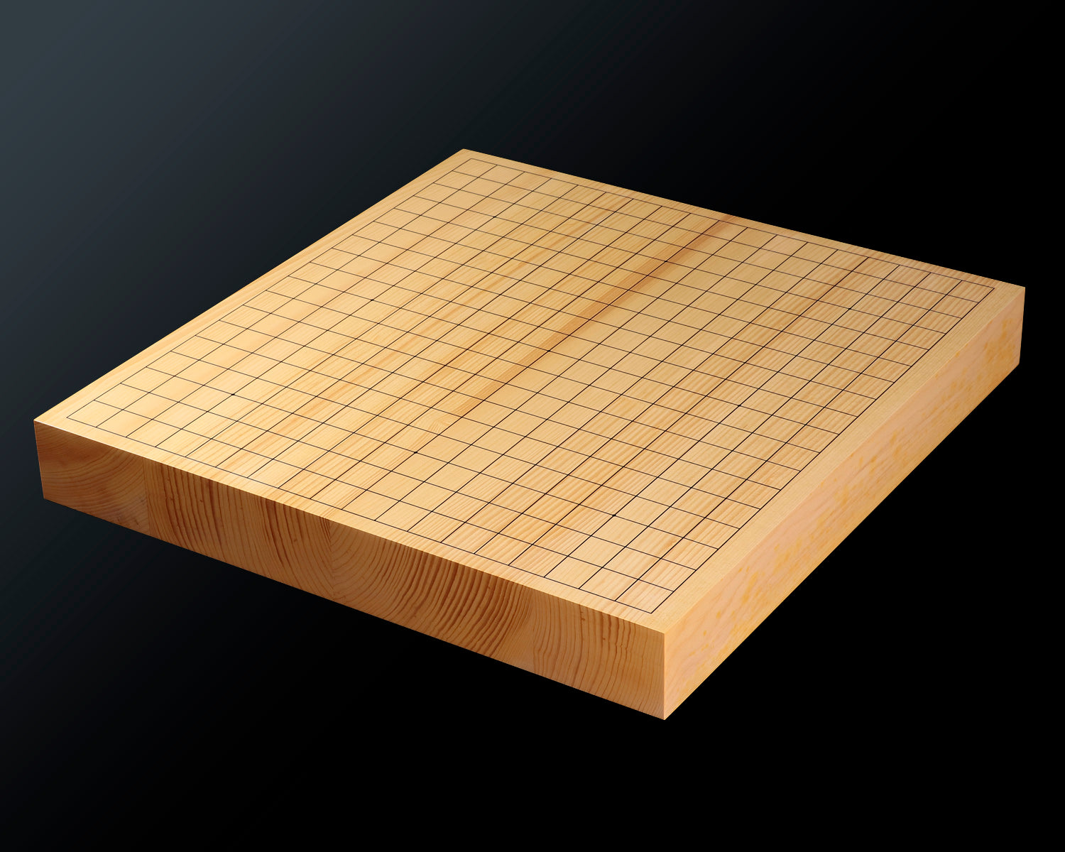 Hyuga-kaya Table Go Board Masame 1.8-Sun (about 55mm thick) 4-piece co ...
